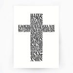Greek Prayer Pater Imon Our Father Foil Print - Ermou Street