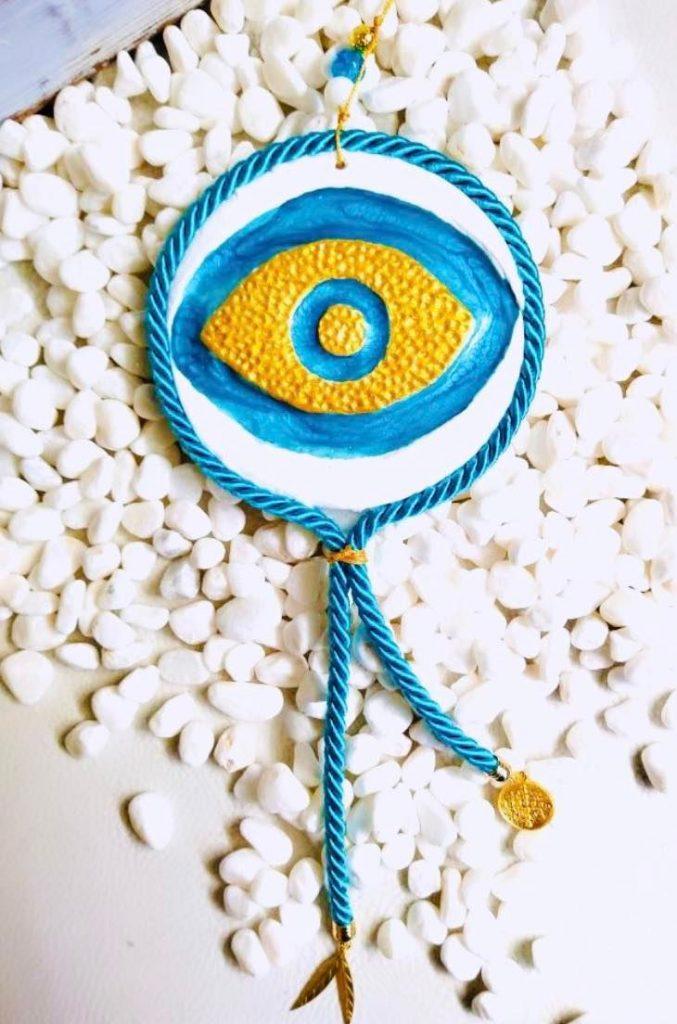 Ancient Greek Evil Eye -Turquoise Gouri - Ermou Street